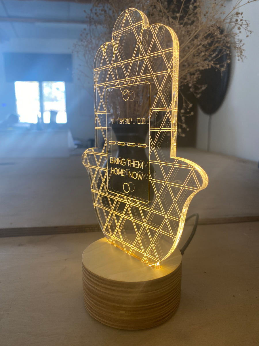 HAMSA BULBING® Optical Illusion 2D To 3D Table Lamp eco-friendly LED ...